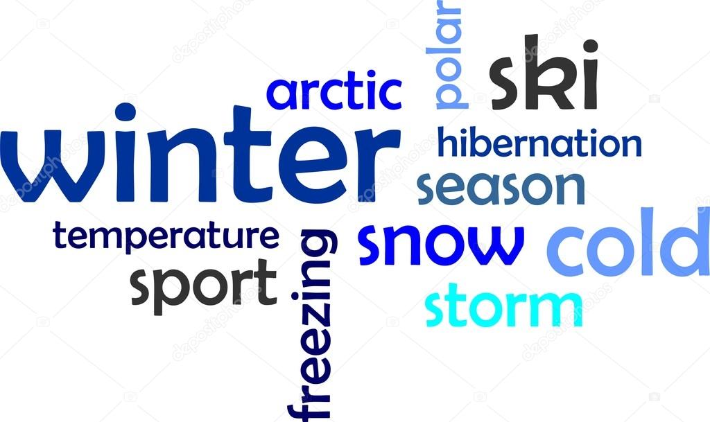 Word cloud - winter Stock Vector Image by ©masterart #92441356
