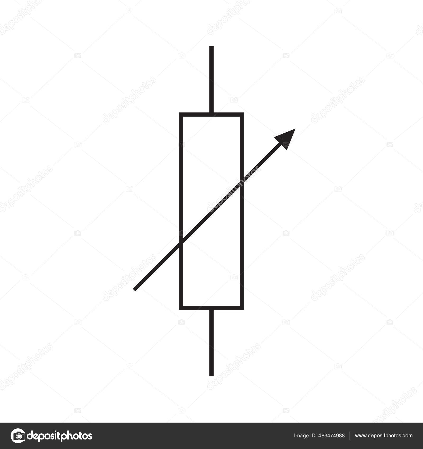 Simbolo De Resistor Batido