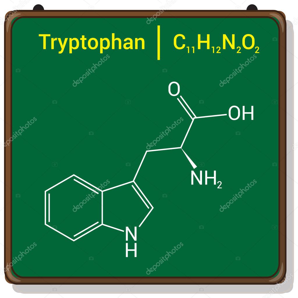 estructura química del triptófano (C11H12N2O2) 2023