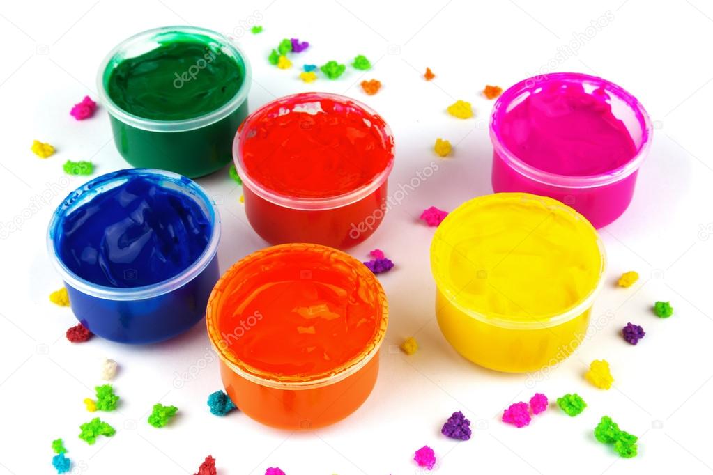 Color paint cans Stock Photo by ©olgamark 92896538