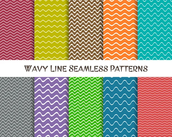Vector wavy line seamless patterns Stock Vector Image by ©blumer-1979 ...