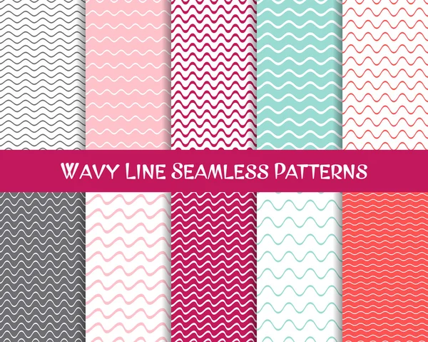 Vector wavy line seamless patterns Stock Vector Image by ©blumer-1979 ...