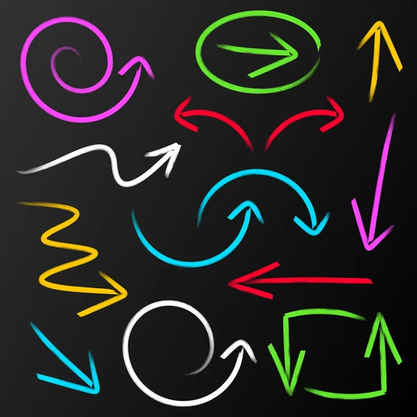 Colorful right arrows Vector Art Stock Images | Depositphotos