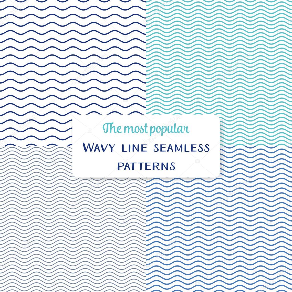 Seamless wavy line patterns — Stock Vector © blumer-1979 #124743764