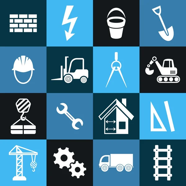 Heavy construction icons set Stock Vector Image by ©huhulin #29813729