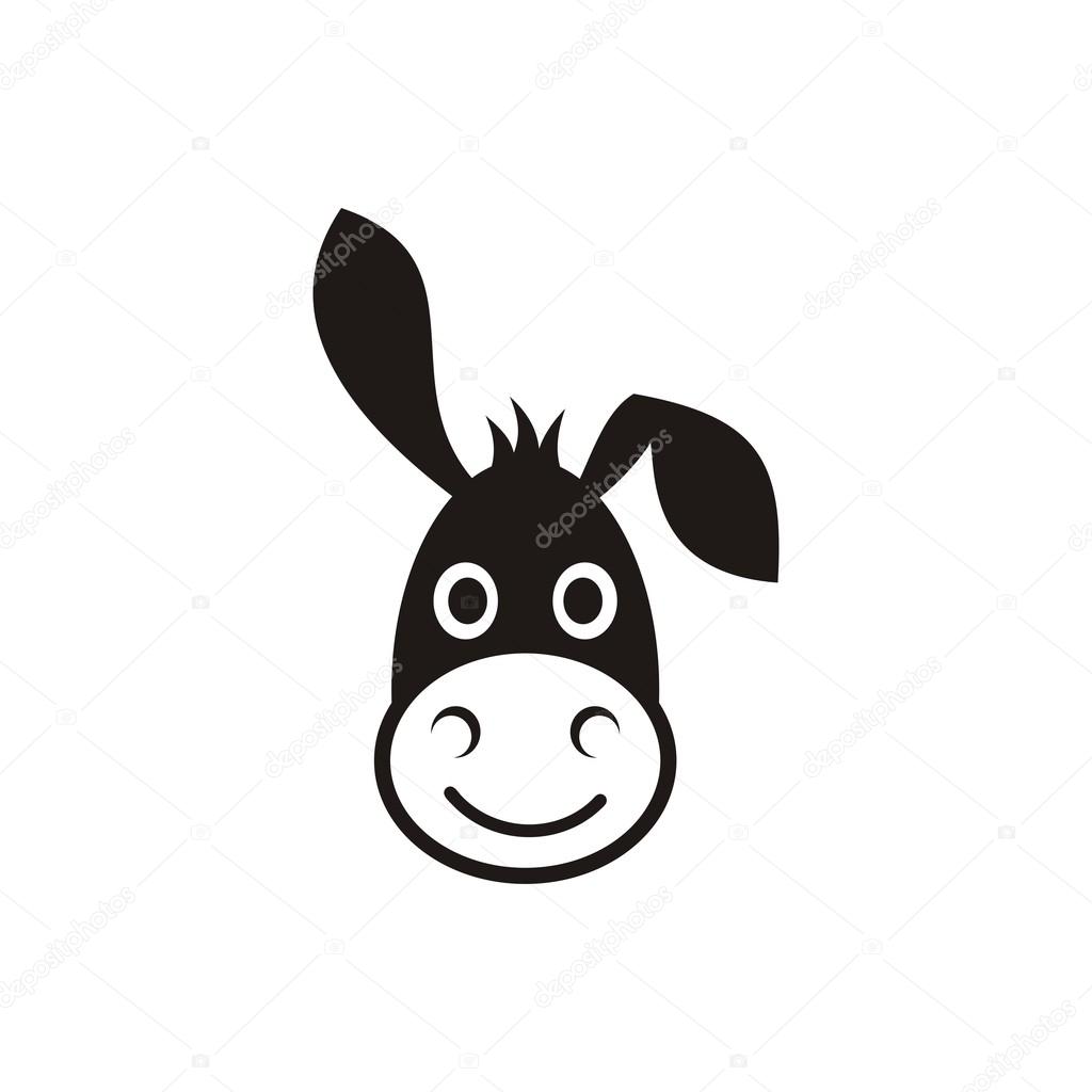 Donkey head icon — Stock Vector © blumer-1979 #70180183
