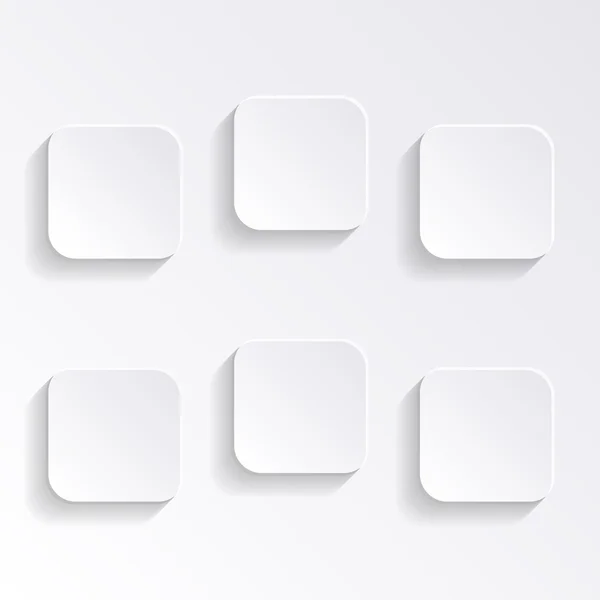 White buttons Vector Art Stock Images | Depositphotos