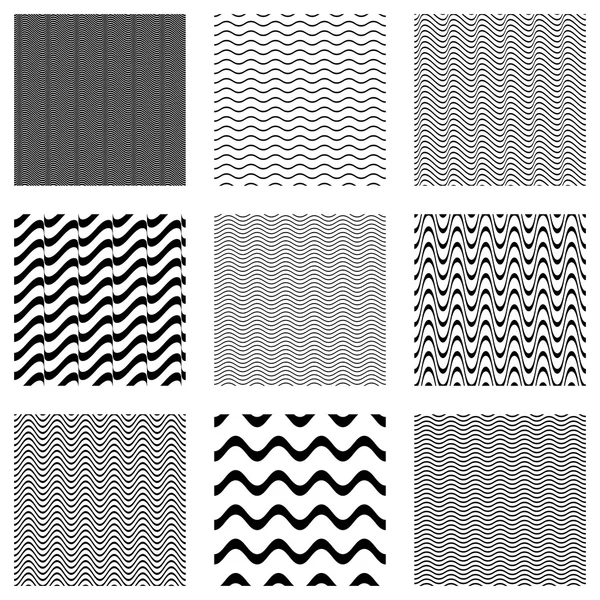 Seamless wavy line patterns Vector Art Stock Images | Depositphotos