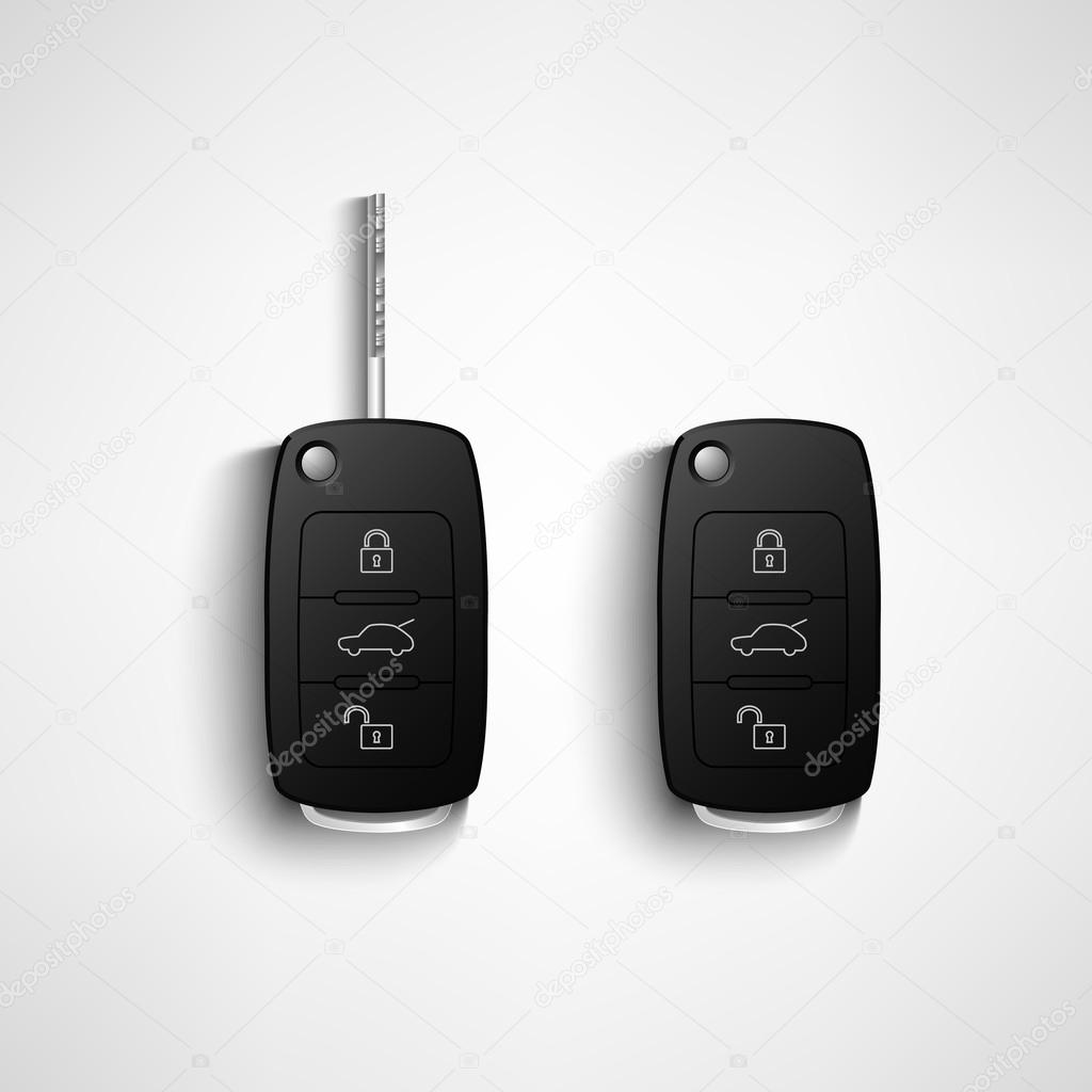 Black car remote key Stock Vector by ©Plisman 119338084
