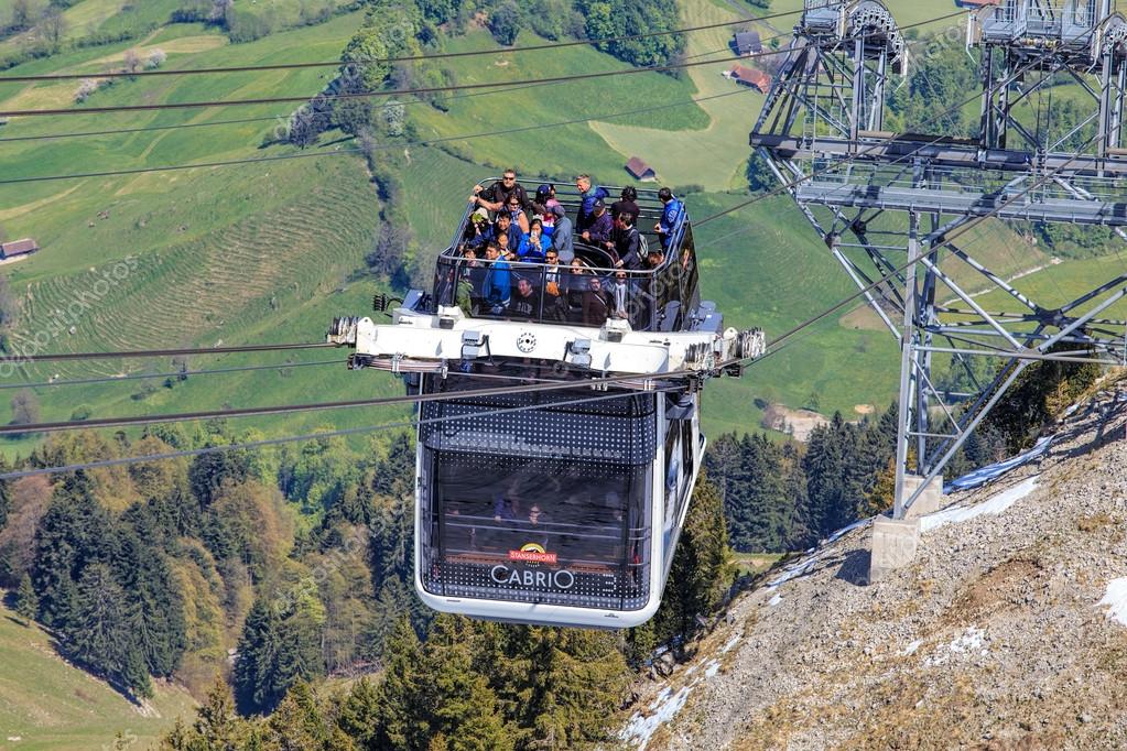 Stansenhorn Cabrio cable car – Stock Editorial Photo © photogearch ...
