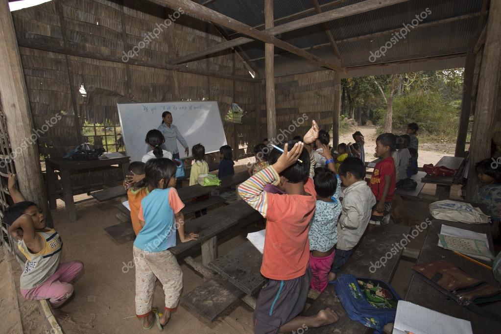 A classroom at a rural primary school in a small village just ou ...
