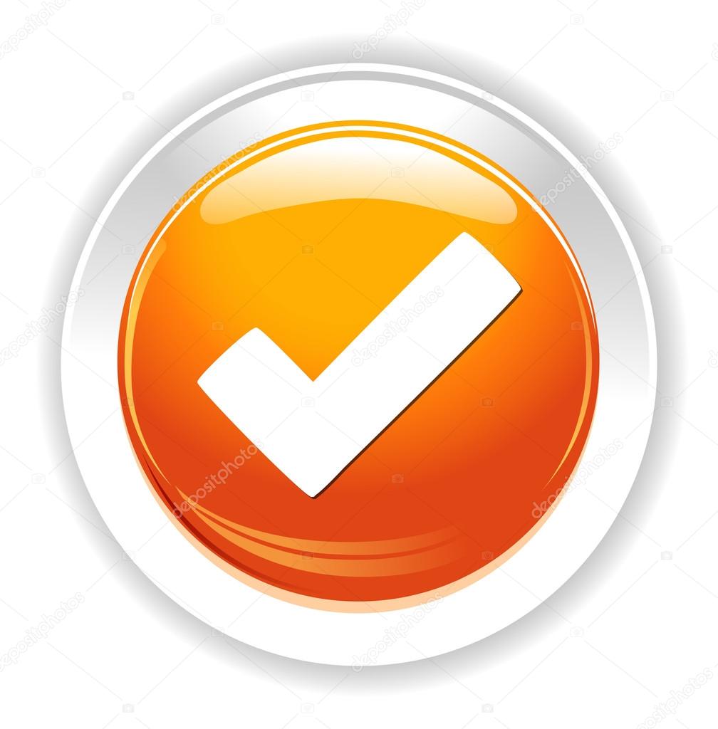 Comprobar icono de botón de marca Vector de stock por ©sarahdesign85 ...