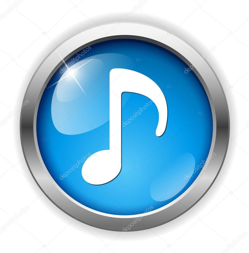 Music note button Stock Vector by ©sarahdesign85 70026583