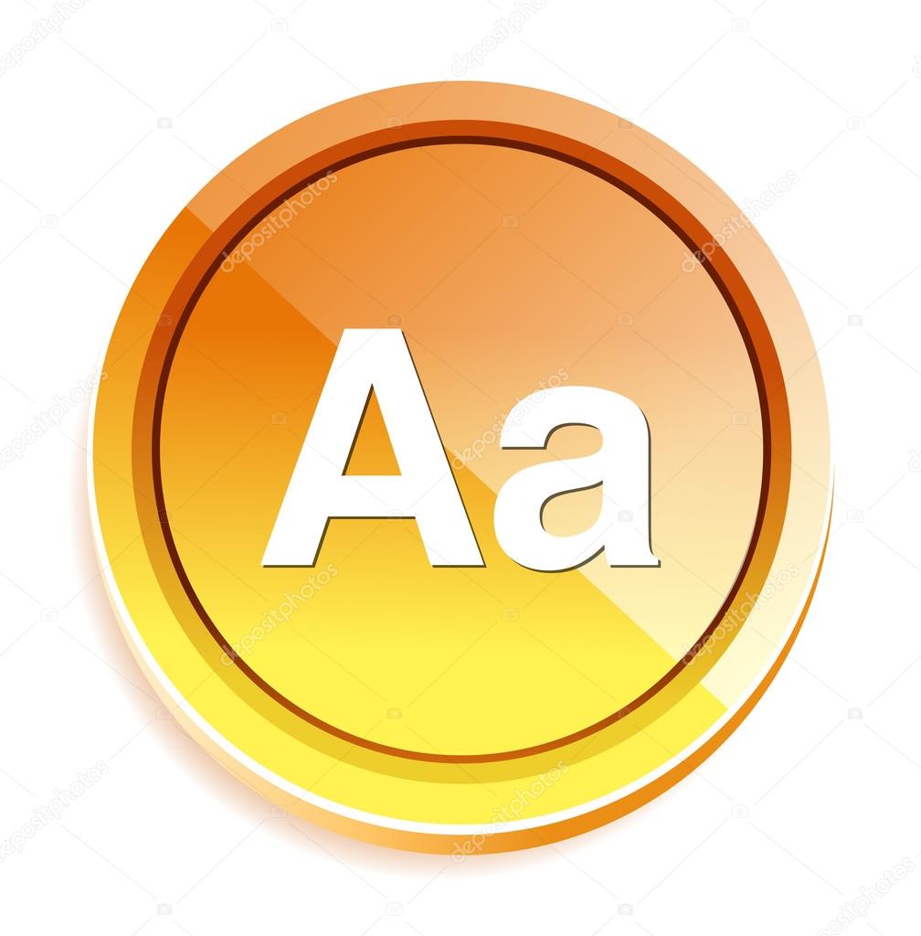 Aa button icon Stock Vector by ©sarahdesign85 70267807