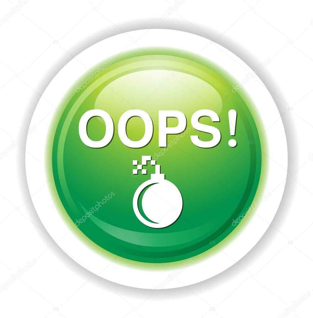 Oops button icon Stock Vector Image by ©sarahdesign85 #70268087