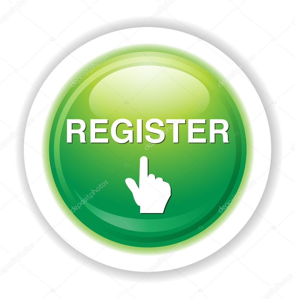 Icono del botón de registro — Archivo Imágenes Vectoriales ...