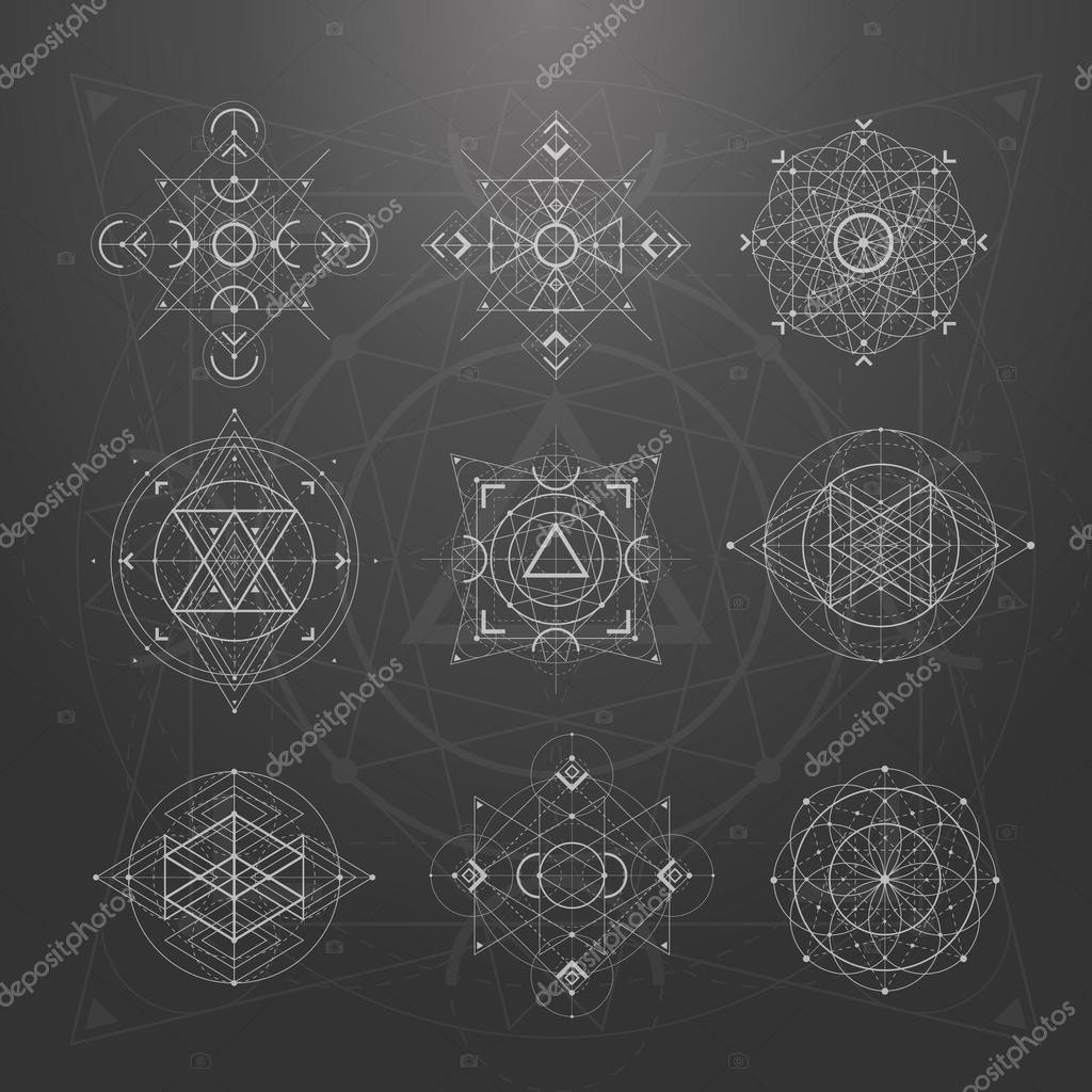 Sacred geometry signs Stock Vector Image by ©hiro-hideki #112869222