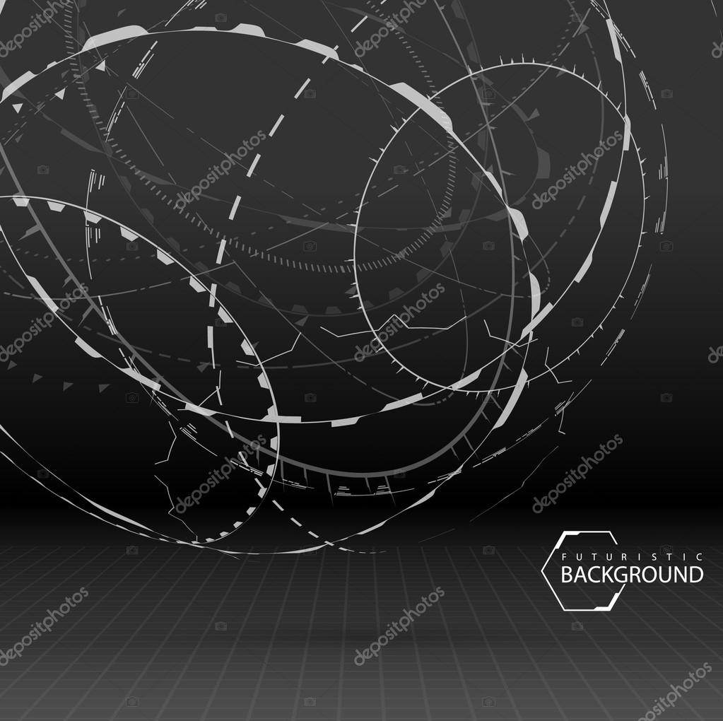 Black and white futuristic background Stock Vector Image by ©hiro ...