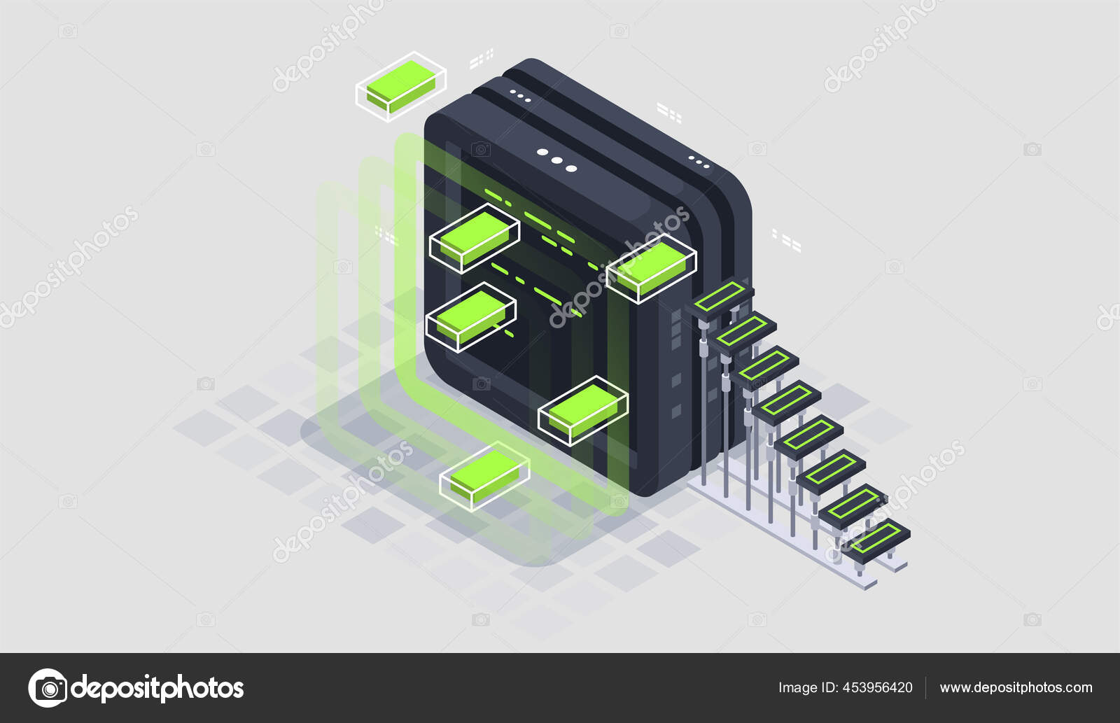 Programming Software Development Isometric Illustration Artificial ...