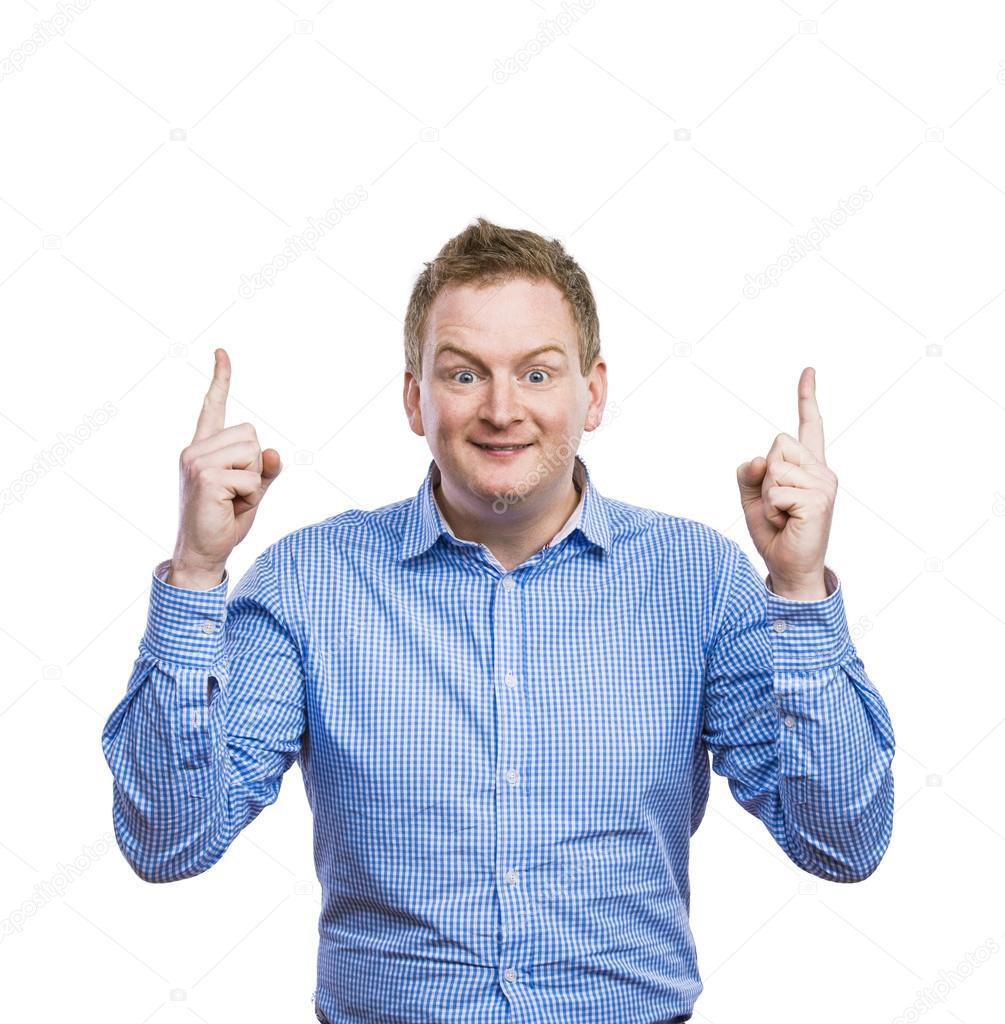 Guy Pointing Both Hands Meme