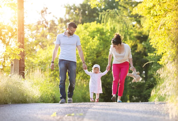 Happy family having fun in spring — Stock Photo © halfpoint #74082795