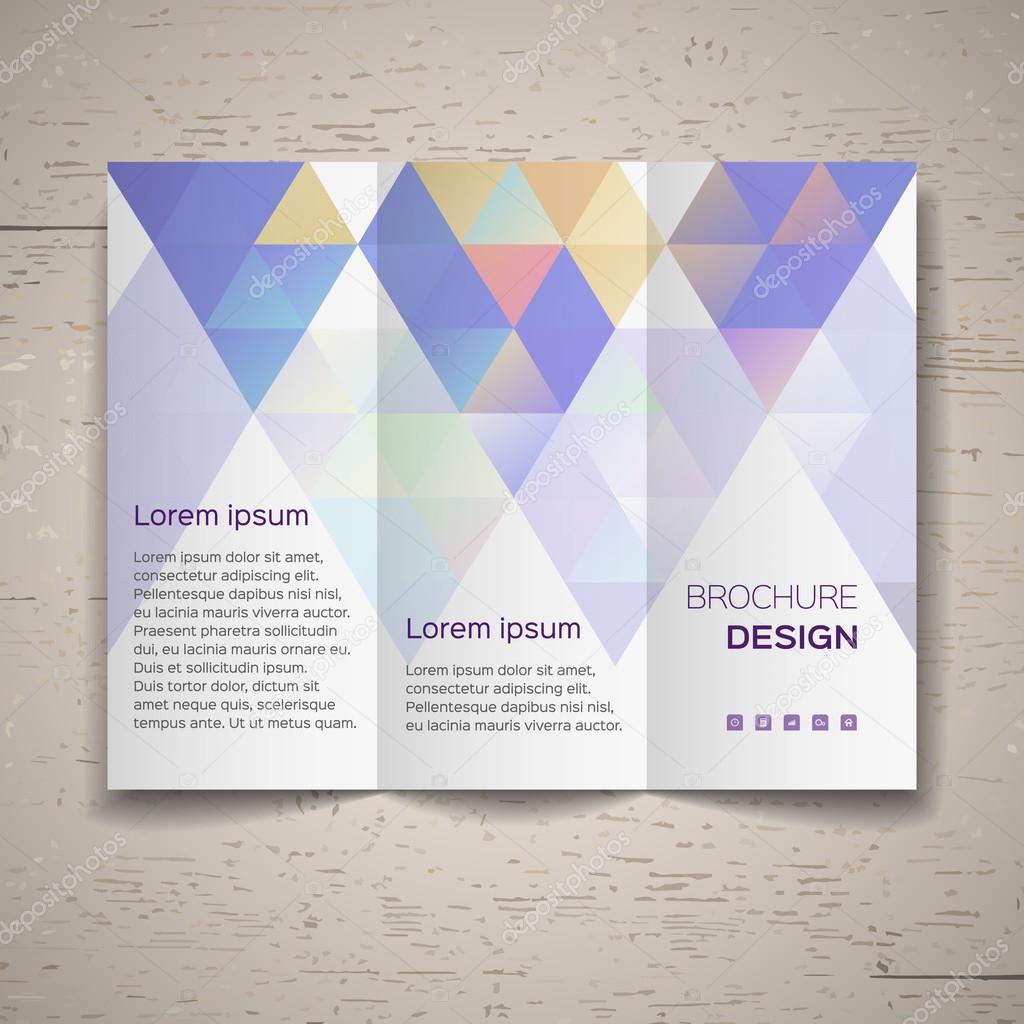 Leaflet layout template Stock Vector Image by ©halfpoint #95363260