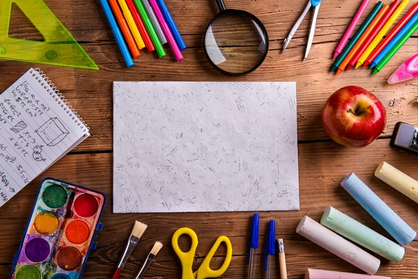 School Desk Wallpaper