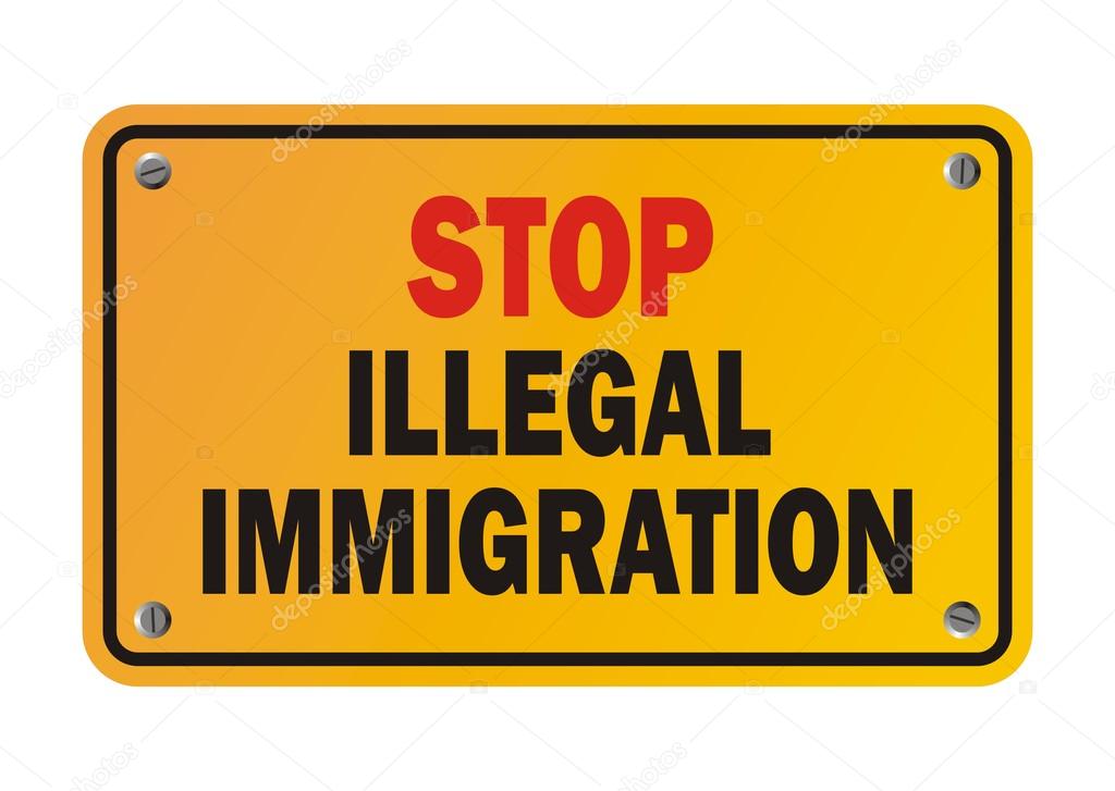 Immigration Caution Sign