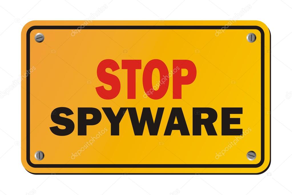 Stop spyware - warning sign Stock Vector by ©yellomello 64636837 Stop spyware - warning sign Stock Vector by ©yellomello 64636837