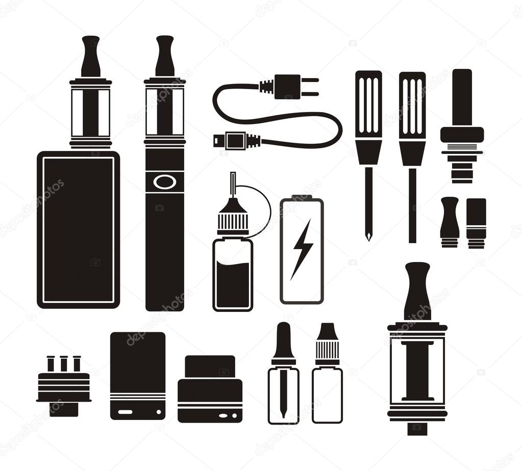 Vaporizer kits - silhouette Stock Vector Image by ©yellomello #65399521