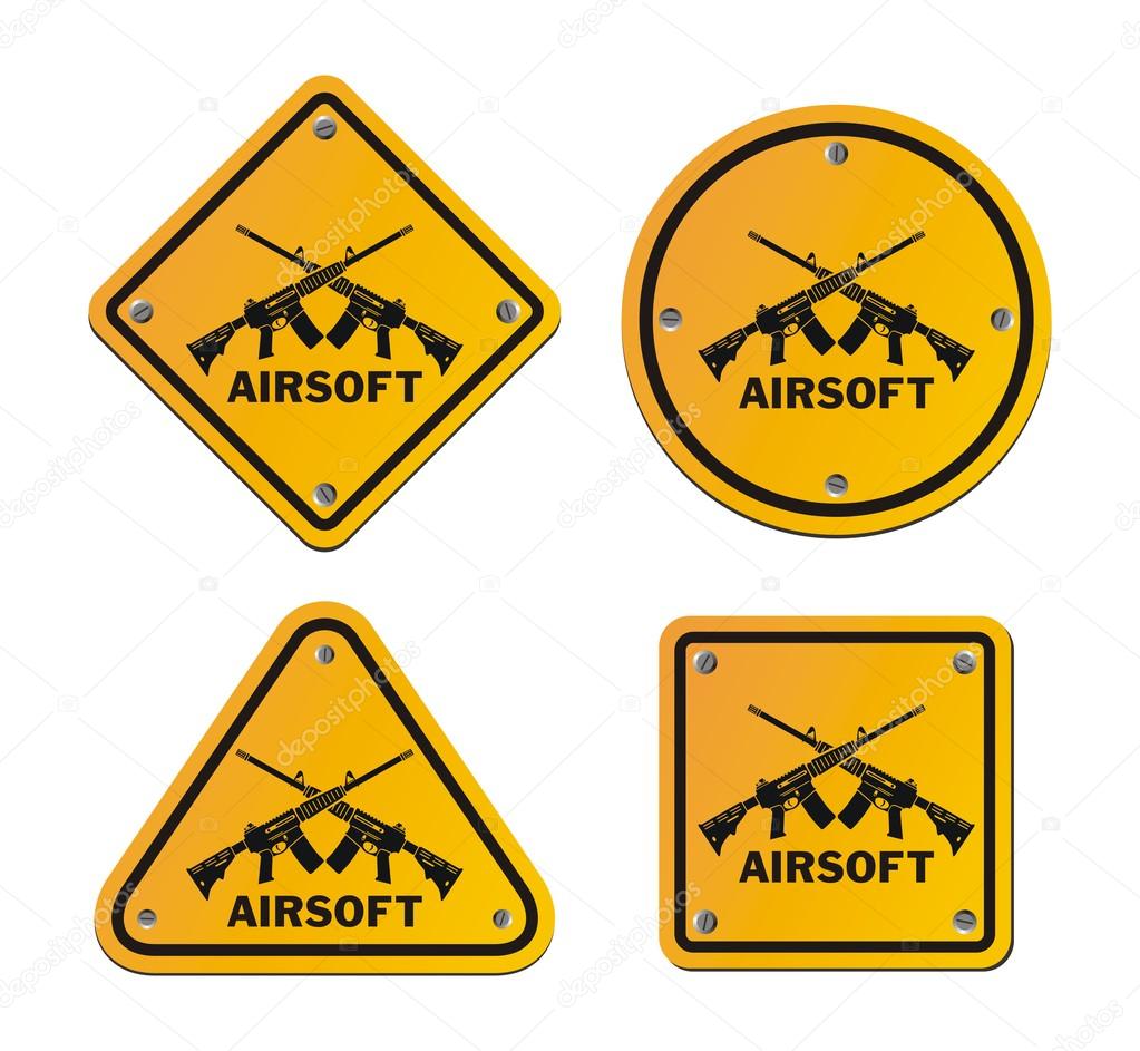 Airsoft roadsigns Stock Vector Image by ©yellomello #68546643