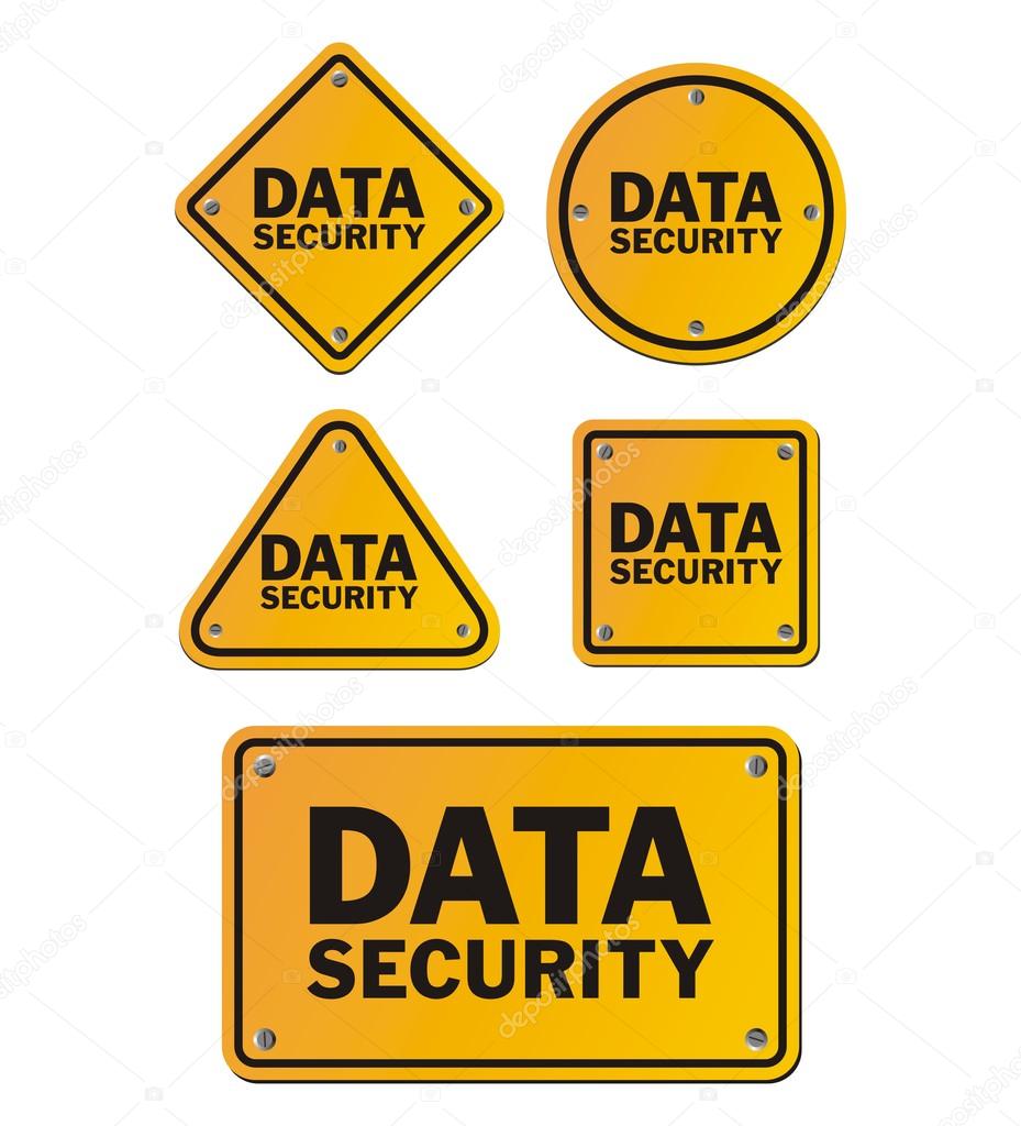 Data security signs Stock Vector Image by ©yellomello #98510572
