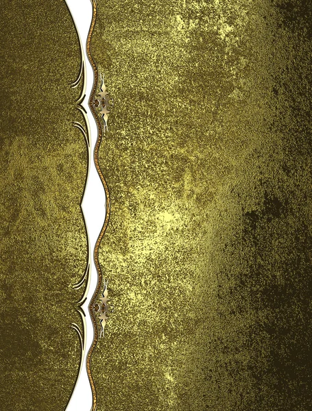 Abstract gold background with gold cutout and gold trim. Design ...