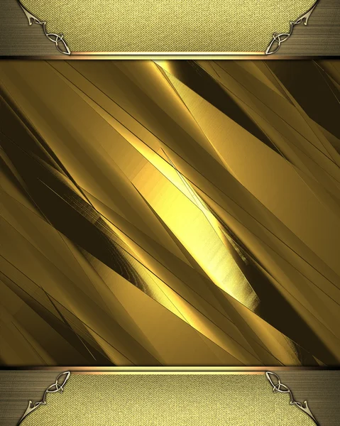 Gold edges (frame) isolated white background. Gold frame. Design ...