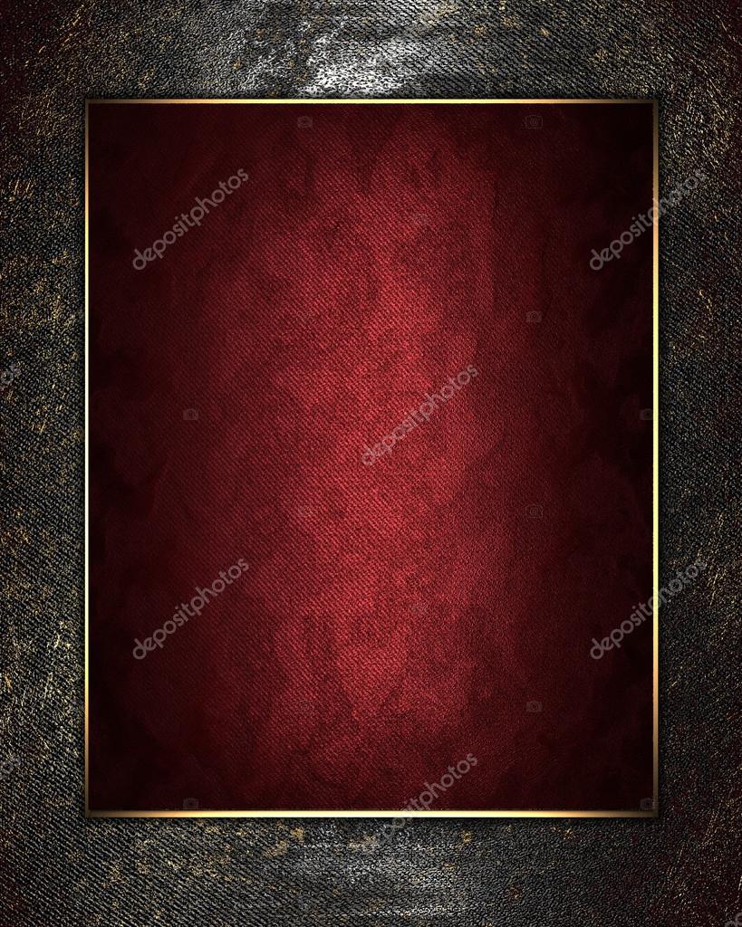 Metal texture with red frame in gold finish — Stock Photo © SWEviL ...