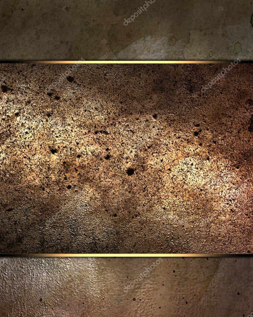 Old scratched metal texture with shaded edges and rusty nameplate ...