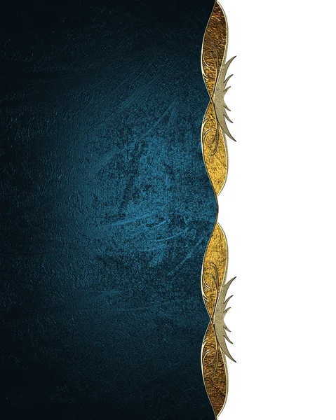 Blue texture with gold trim. Design template. Design for site - Stock ...