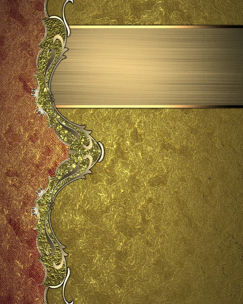 Element for design. Template for design. Red Gold design element with ...