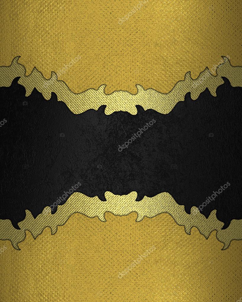 Tekstur kuning dengan tanda hitam dengan tepi robek. Templat desain ...