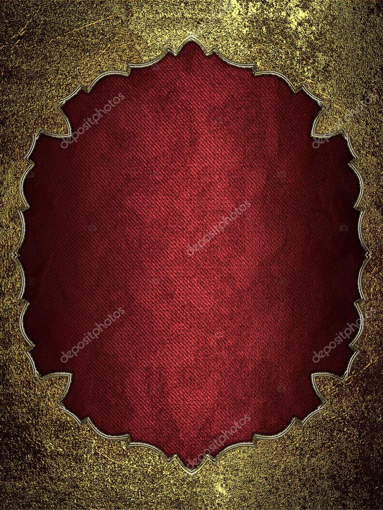 Red background with gold frame. Element for design. Template for design ...