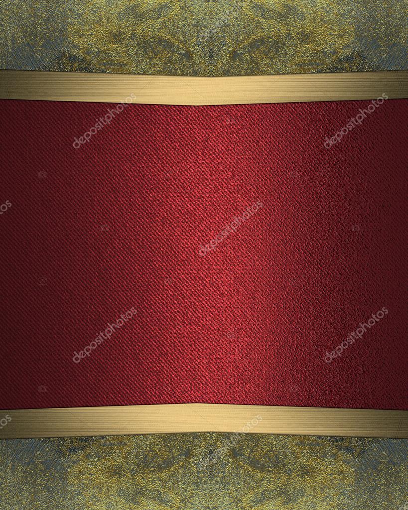 Red background with a vintage frame. Element for design. Template for ...