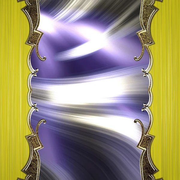 Blue frame with gold trim. Element for design. Template for design ...