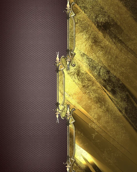 Beautiful golden background with gold edged with gold trim. Template ...