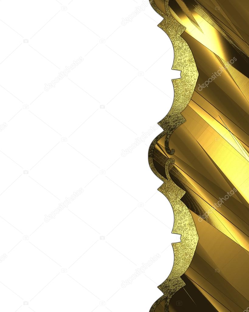 Abstract golden edge. Element for design. Template for design. copy ...