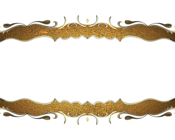 Beautifully decorated frame with gold inserts, the layout for writing ...