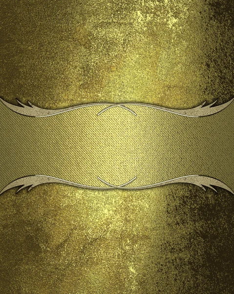 Gold frame with gold edges and a pattern on a white background. Design ...