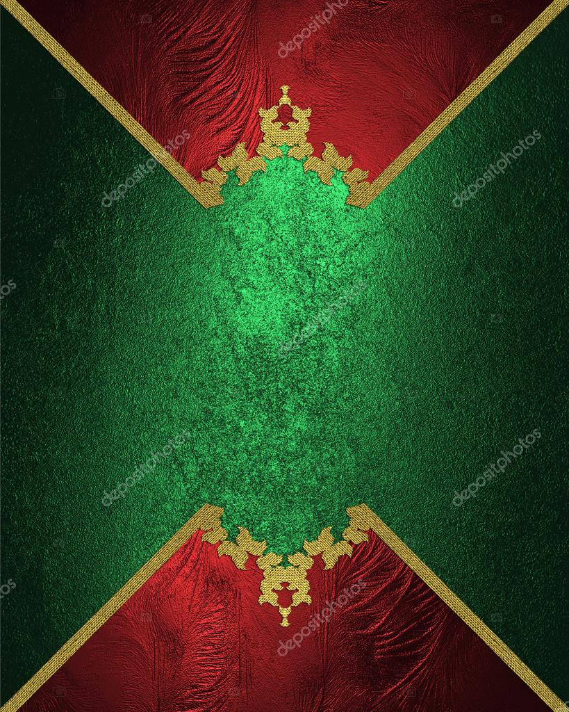 Abstraction red frame on green texture. Element for design. Template ...