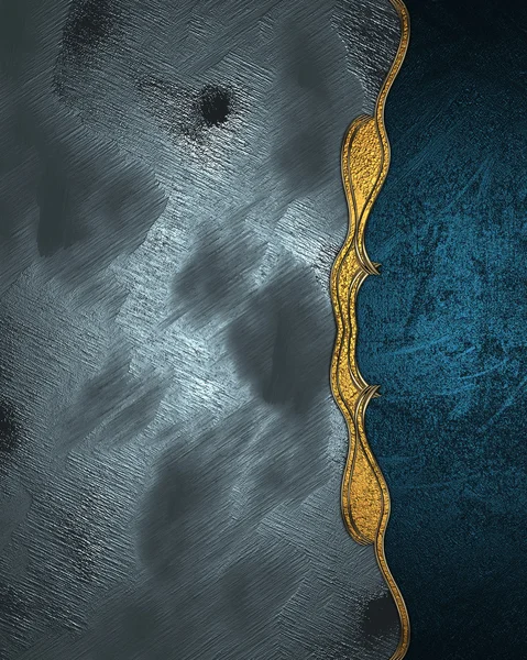 Blue edge of an antique pattern with blue texture. Element for design ...