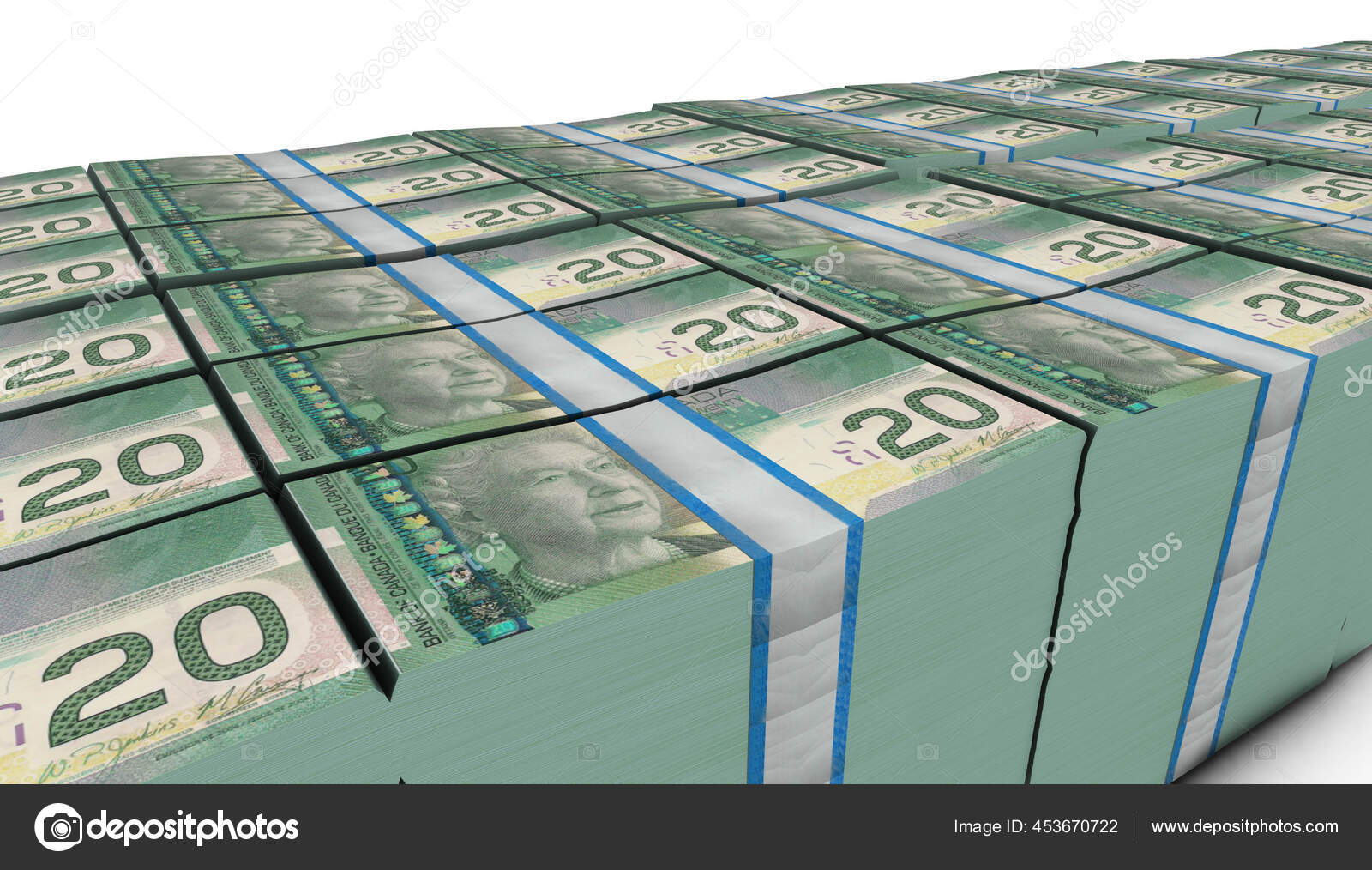 Canadian Money Stacks Wallpaper
