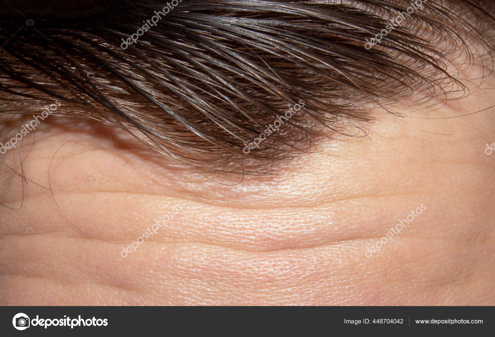 Man's Forehead Furrowed Wrinkles Forehead Background Photo Forehead ...